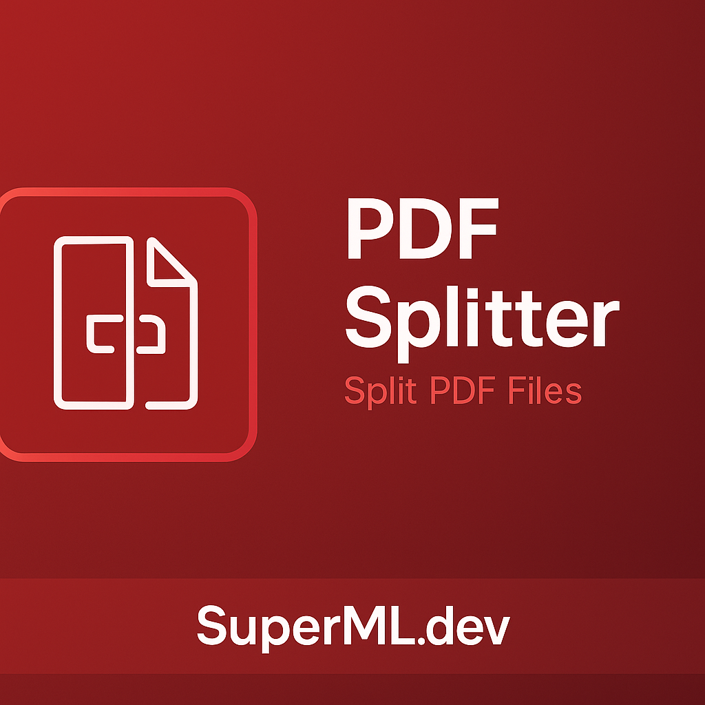 Split PDF - Split PDF Files Online Free | SuperML.dev SuperTools — SuperML.dev